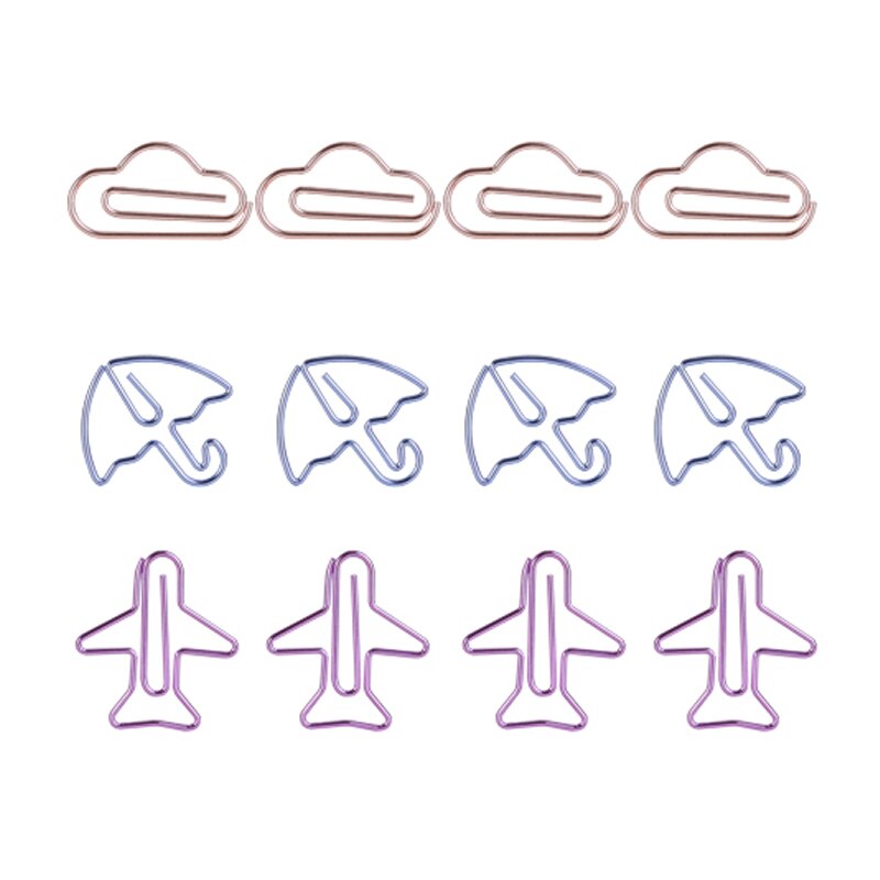 12pcs/lot Cute Mini Paper Clips Material Escolar K... – Vicedeal