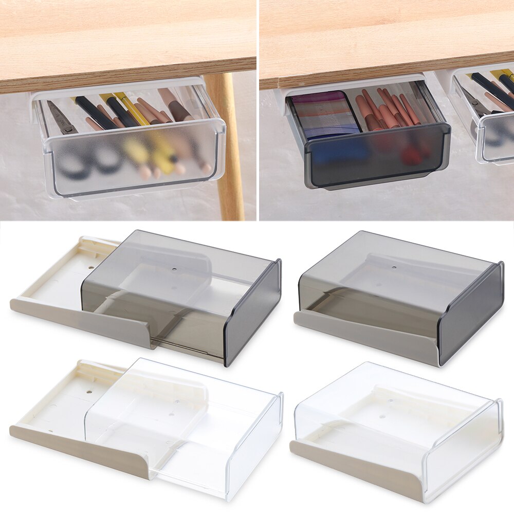 Self Stick Pencil Tray Desk Table Storage Drawer O... – Grandado