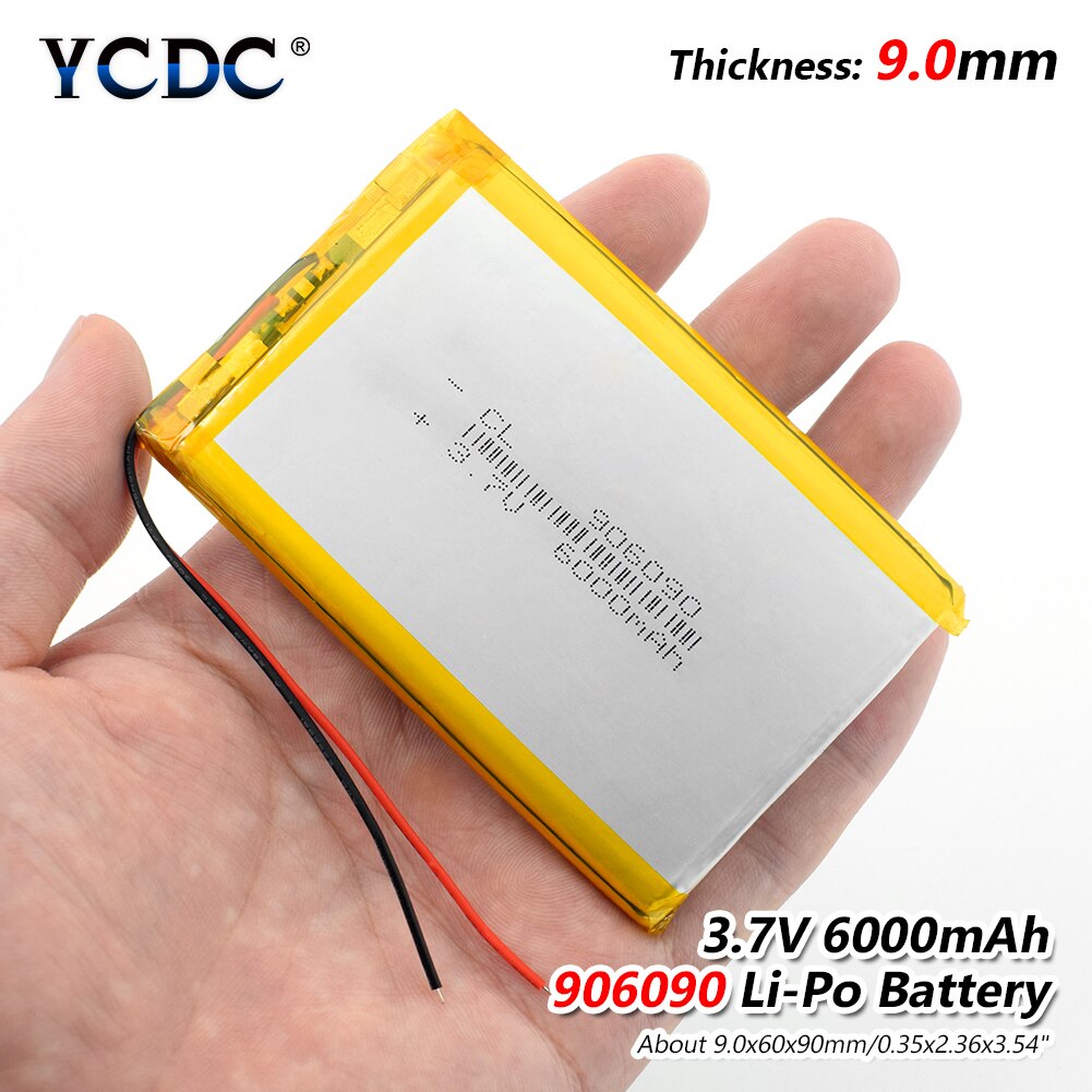 1Pcs 3,7 polymer lithium-batterie 906090 6000MAH G... – Vicedeal