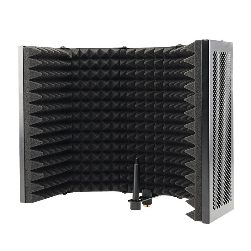 5 Panel Foldable Studio Microphone Isolation Shiel... – Grandado