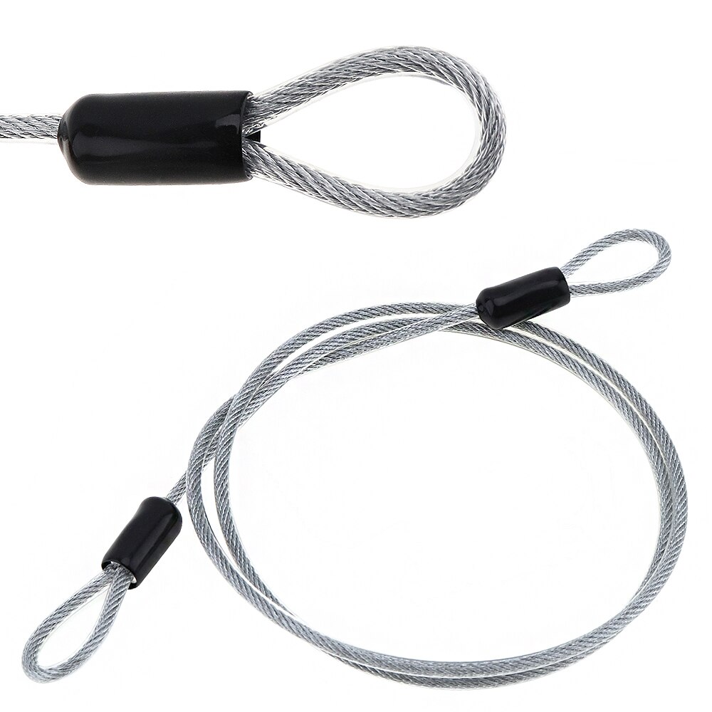 100cm Stainless Steel Bike Lock Wire Rope Line Mul... – Vicedeal