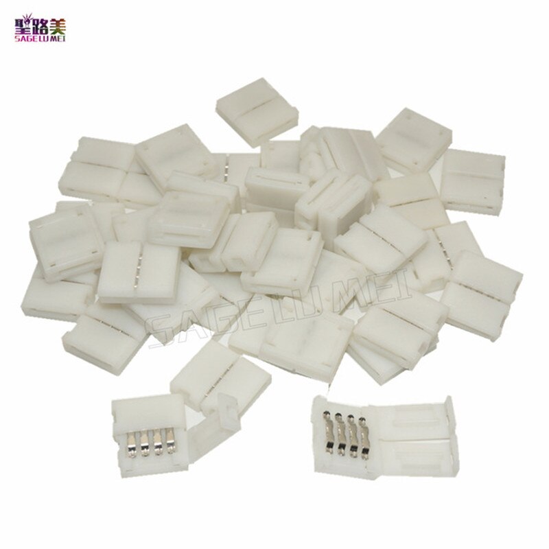 Mini 4pin 10mm RGB Connector white for 5050 RGB LE... – Vicedeal