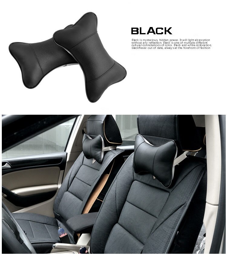 Universal Car Leather Safety Pillow Auto Headrest ... – Vicedeal