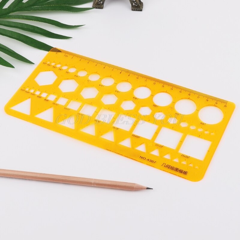 K Resin Ruler Circles Squares Triangle Geometric T Grandado