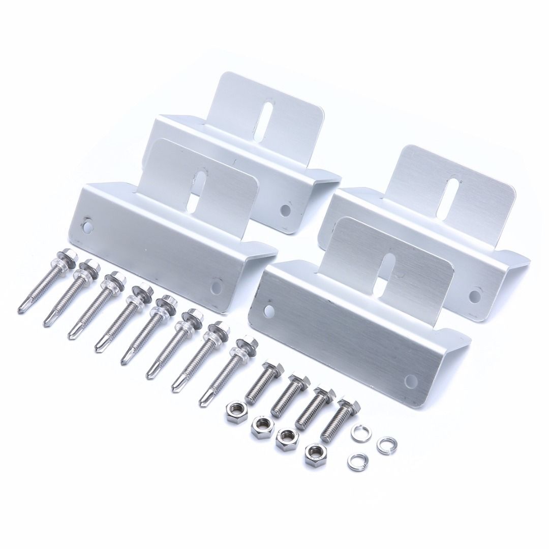 4x Solar Panel Mounting Z Brackets Set Fixing Fit ... – Grandado