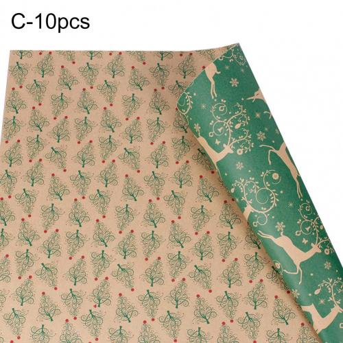 10Pcs Christmas Wrapping Craft Paper Roll DIY Pape... – Vicedeal
