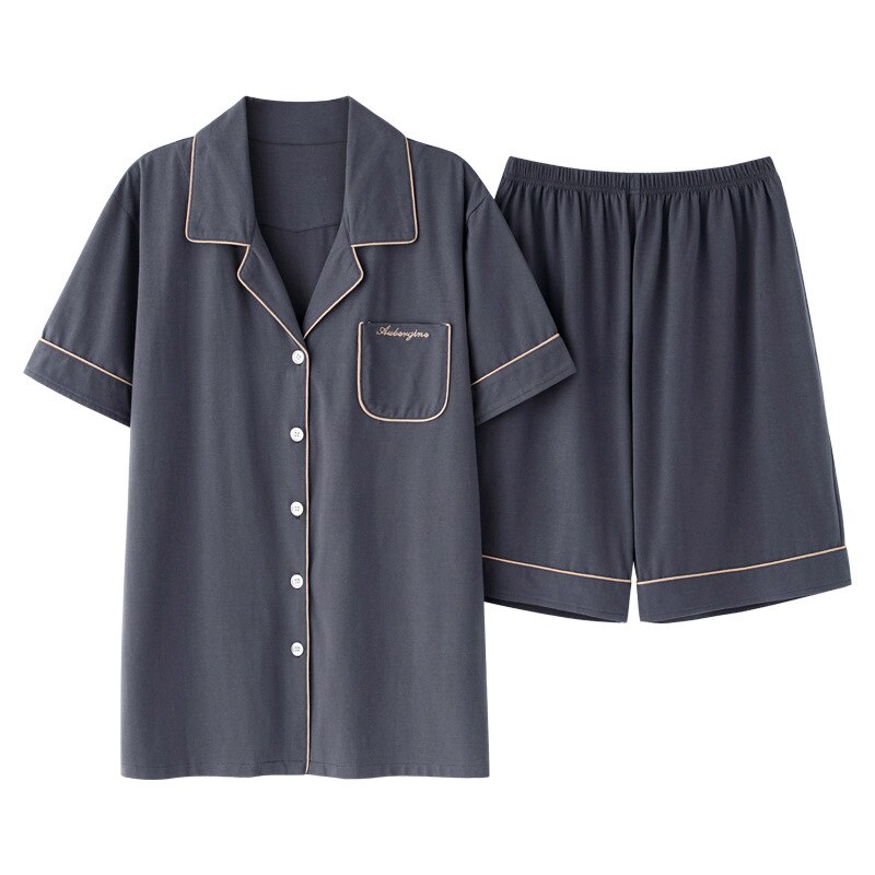 Summer Shorts Pajamas Set Men's Short Sleeve Modal... – Vicedeal