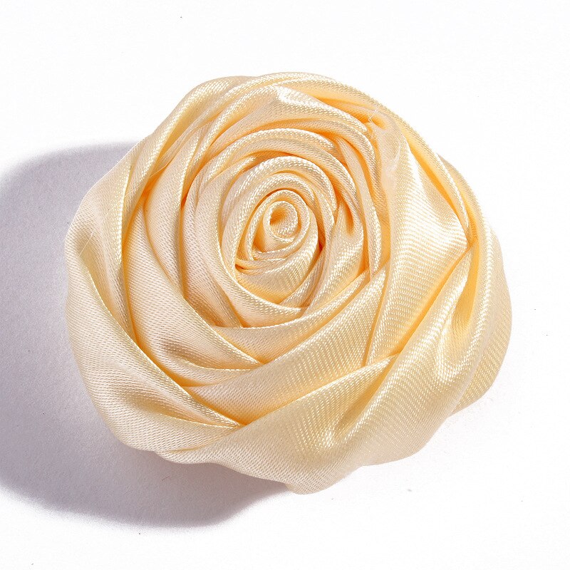 100Pc/lot 2" Rolled Rosettes Flowers,Satin Rosette... – Grandado