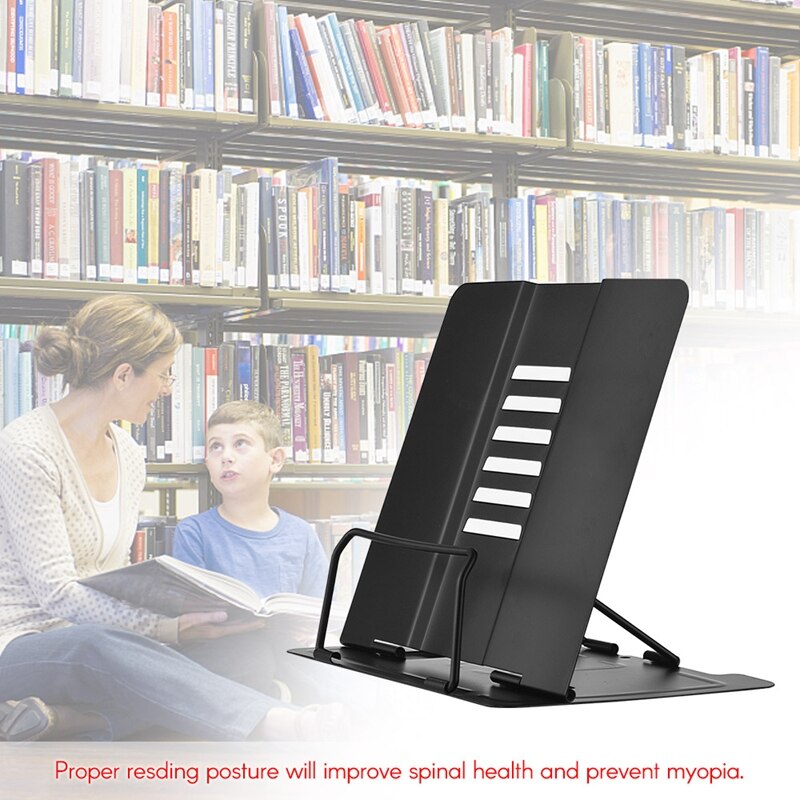 Portable Bookstand Bookshelf Document Holder Metal... – Grandado