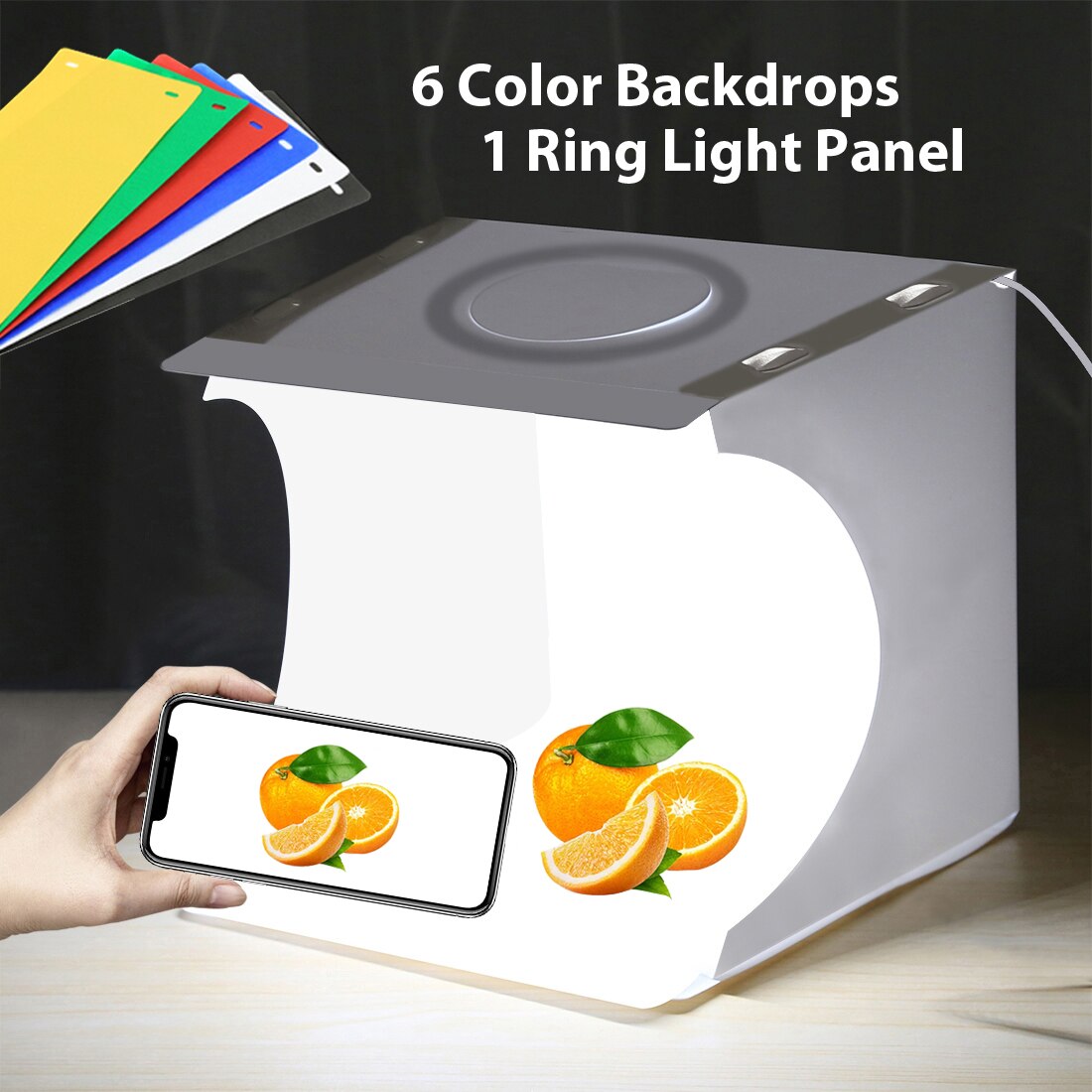 ¿Luz LED 2 Caja de 20 CM Mini caja de estudio foto... – Grandado