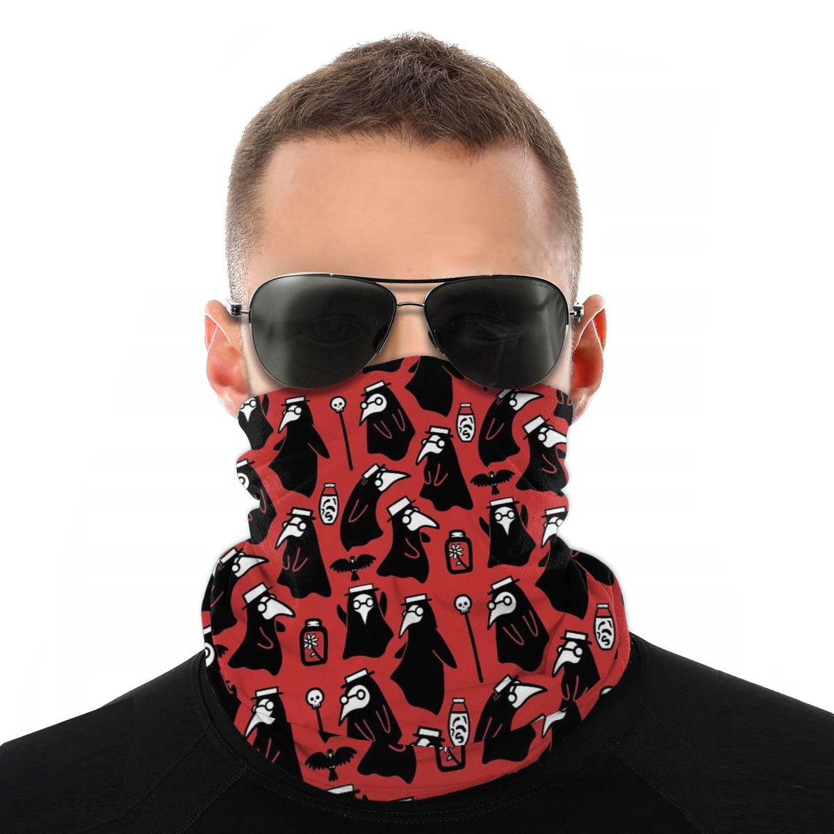 Men's Magic Scarf Neck Face Cover Plague Doctors W... – Grandado