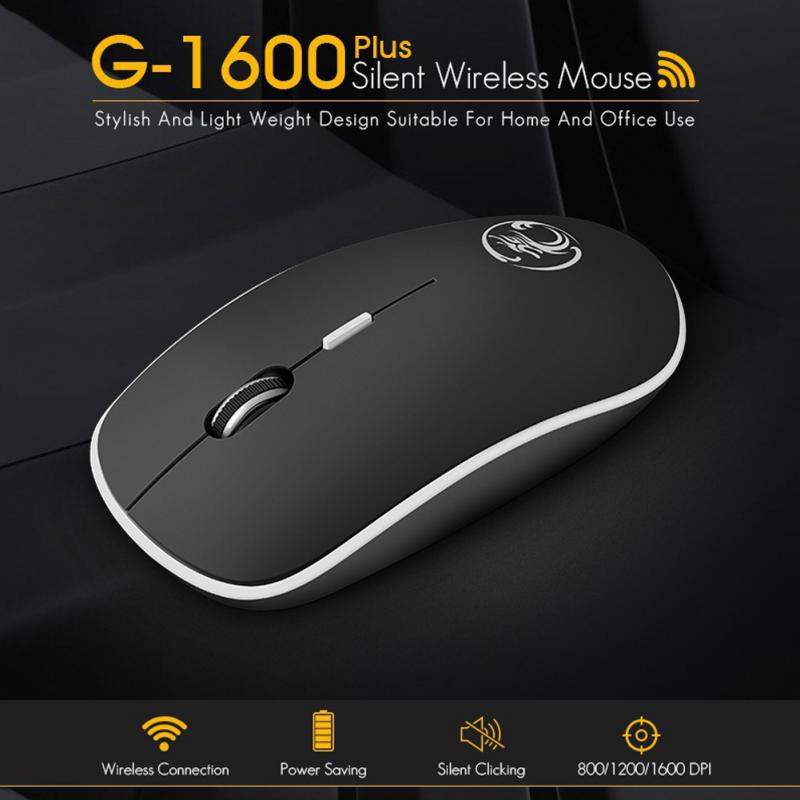 1600 DPI Wireless Mouse Silent Computer Mouse Ergo... – Grandado