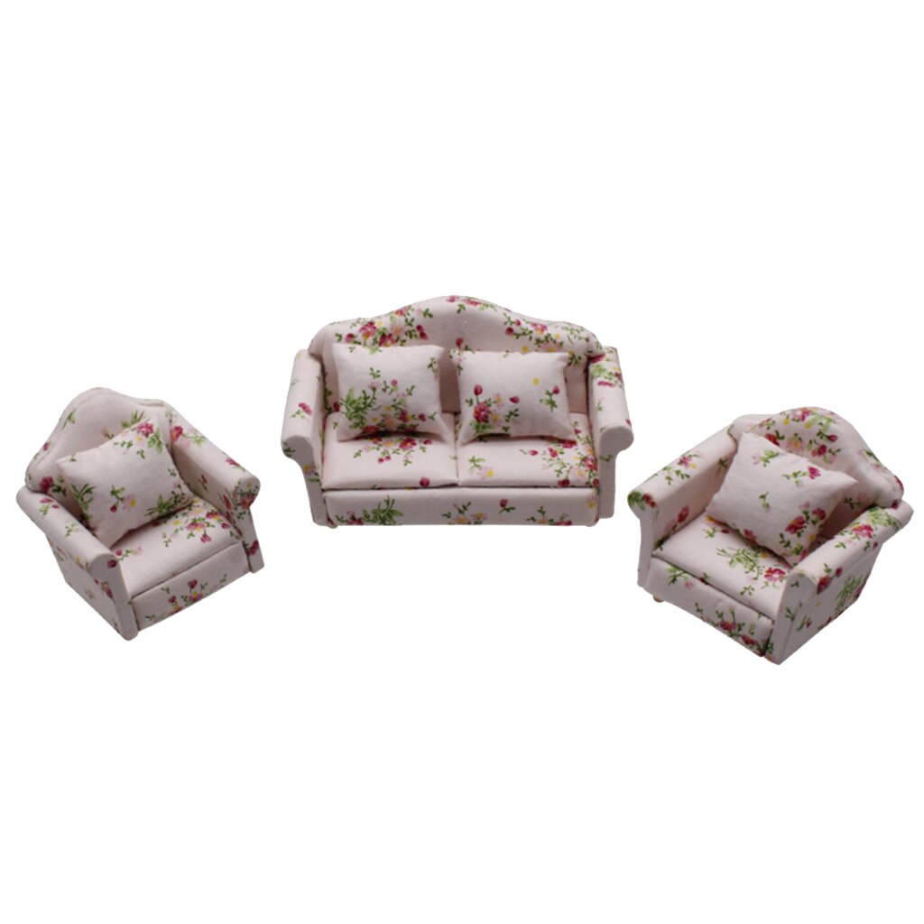 1/12 Mini Sofa Love Seat Poppenhuisminiaturen Meub... – Vicedeal