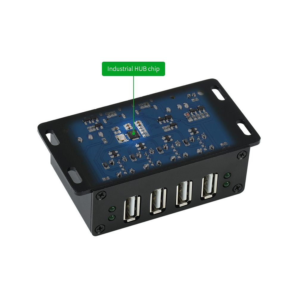 Industrial Grade 4-CH USB HUB Interface Expansion ... – Grandado
