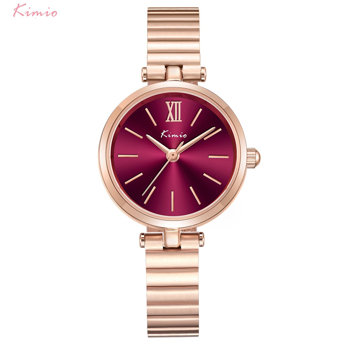 KIMIO Gradient Color Quartz Watch Rose Gold Simple... – Vicedeal