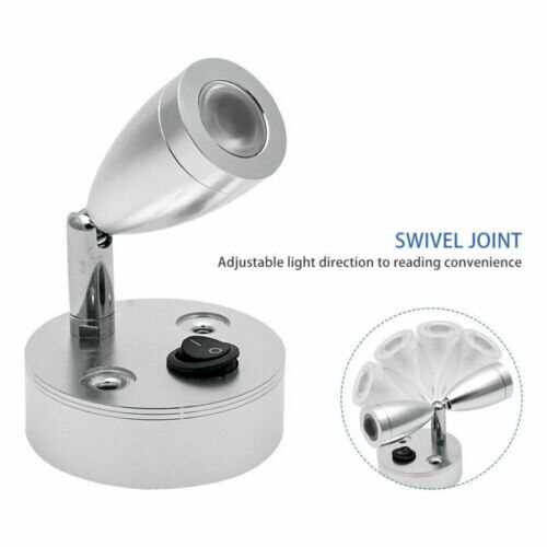 2X12V Switched LED Spot Reading Switch Light Bedsi... – Grandado