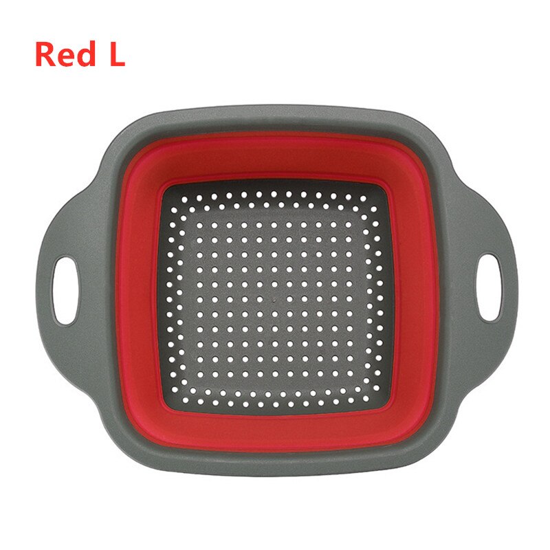 Square Draining Basket Collapsible Colander Plasti... – Grandado