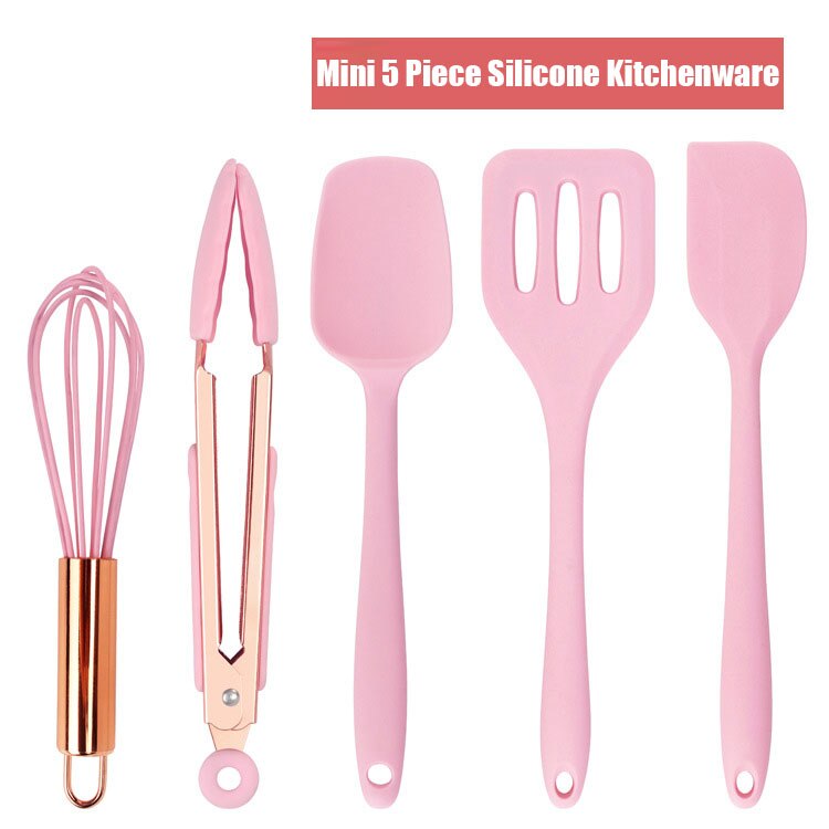 Kids Silicone Kitchenware Cooking Utensils Set Min... – Grandado