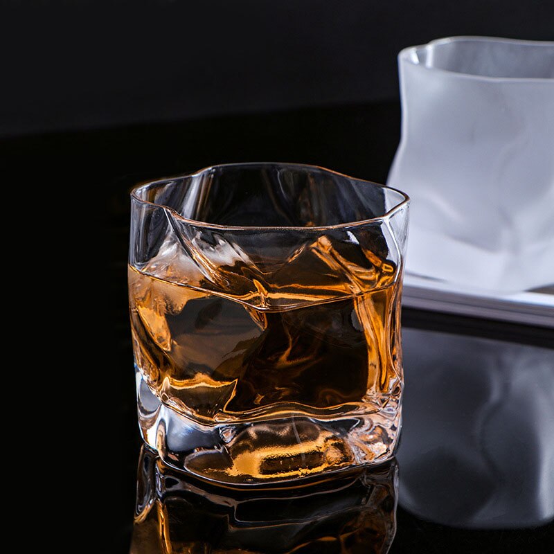 Japanese-style Twisted Gold Rim Glass Wine Glasses... – Vicedeal