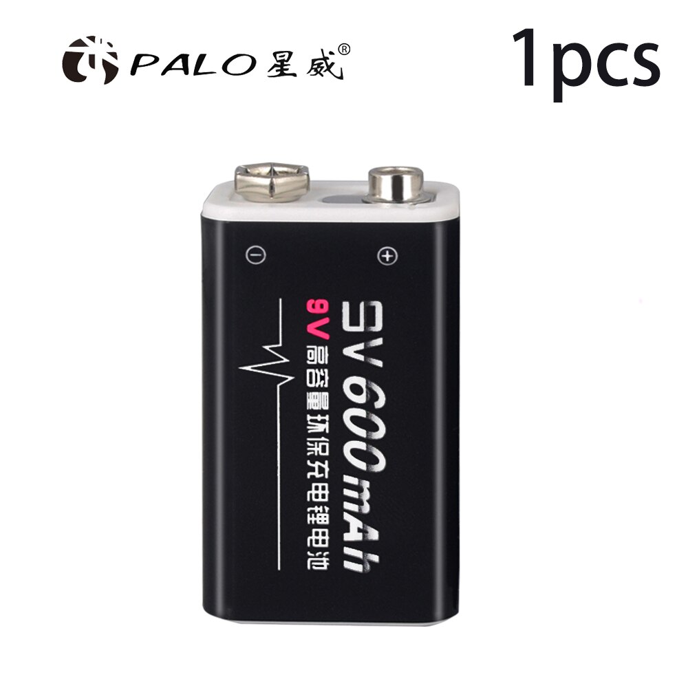 2pcs / set stick battery PALO 9V batteries 6f22 6F... – Vicedeal