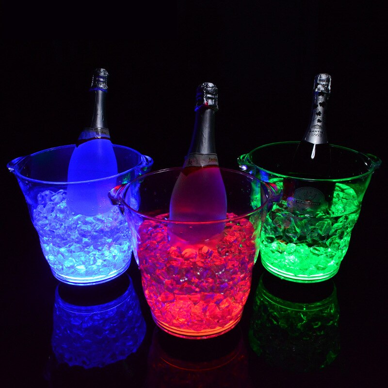 4.9L Led Ijsemmer Oplaadbare Lichtgevende Champagn... – Grandado