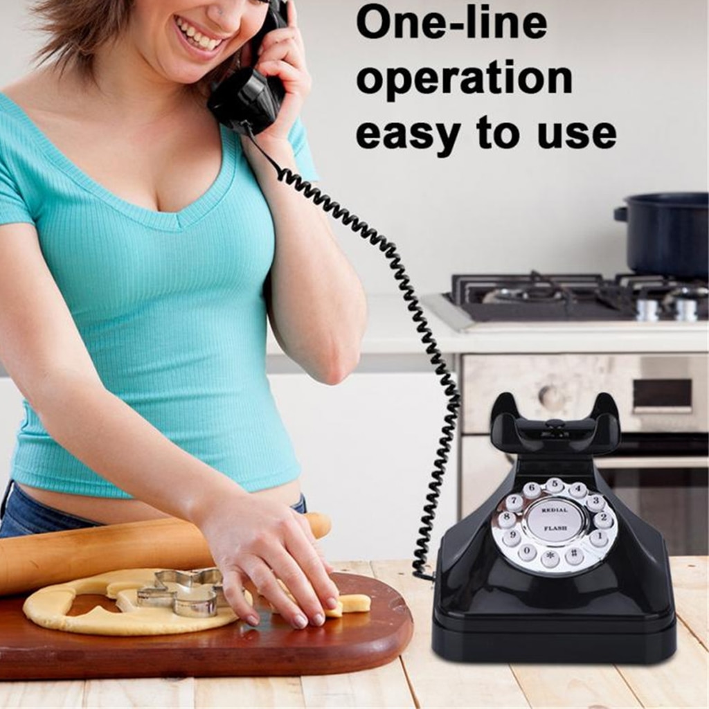 Muti-function Classic Desk Phone Corded Telephone ... – Grandado