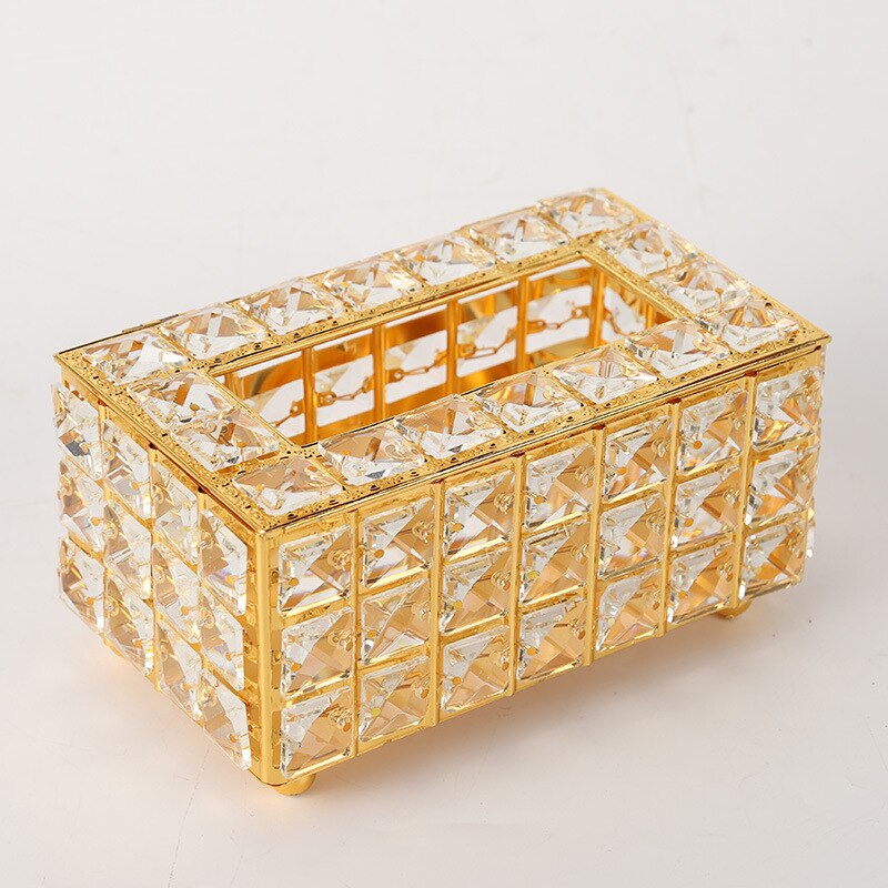 Rhinestone Tissue Box Holder Crystal Cube Napkin D... – Grandado