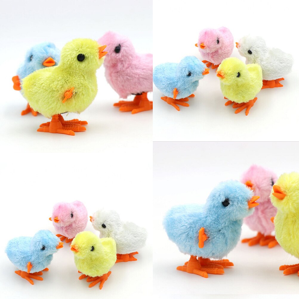 Cute Lovely Cartoon Clockwork Chick Toy Plush Walk... – Grandado