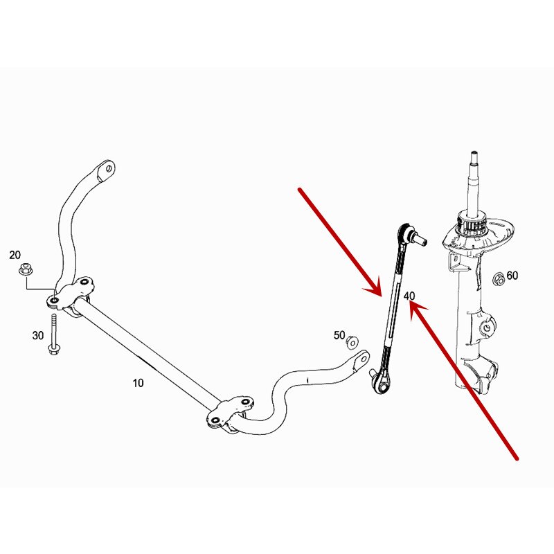 Bil forhjulsophæng balance bom c180 e260 mer ced ... – Vicedeal