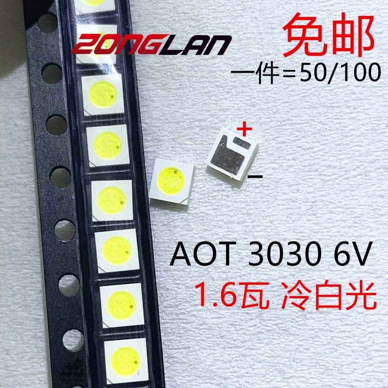 100PCS LED Backlight High Power LED 1.6W 3030 6V C... – Grandado