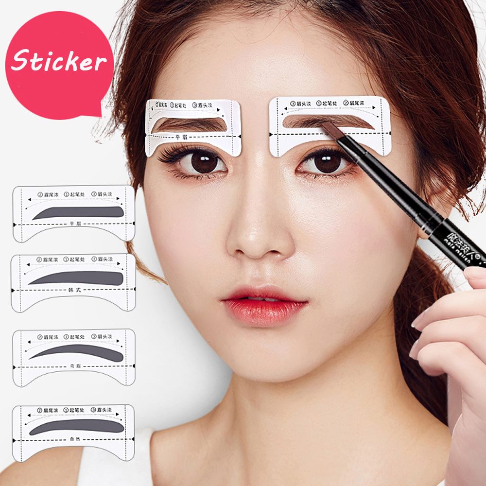 DIY 8 pairs/pack Grooming Shaping Eyebrow Template... – Grandado