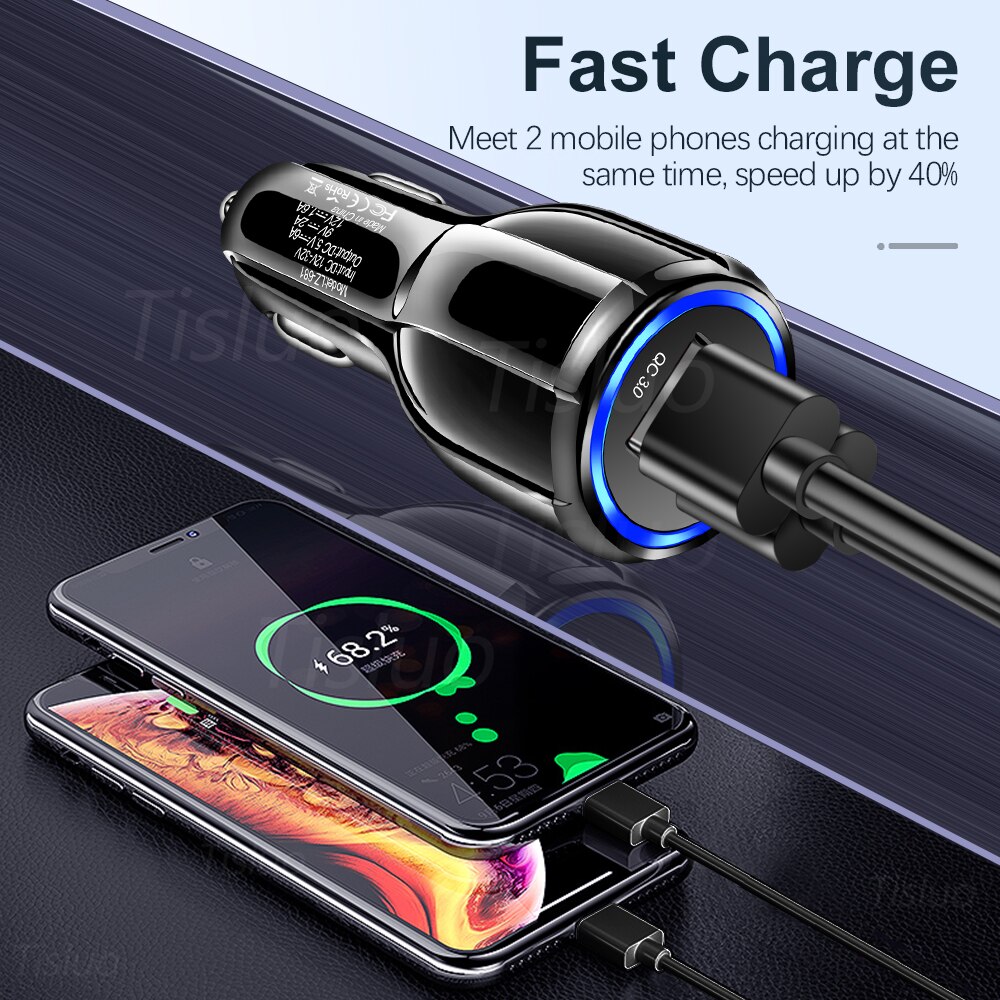 Billader hurtig opladning 3.0 dobbelt usb hurtig o... – Grandado