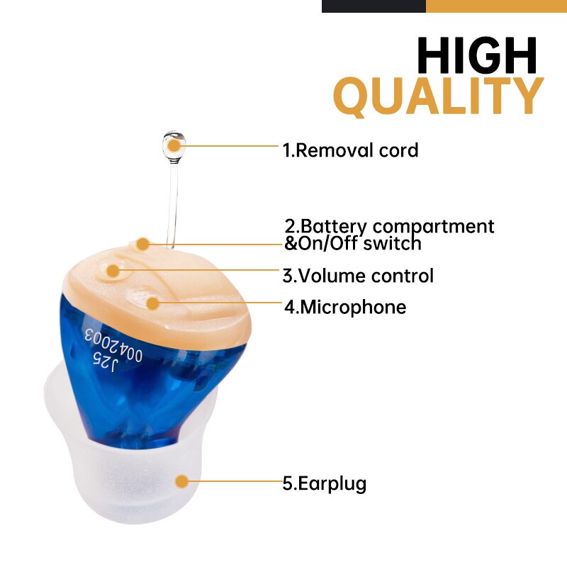 Hearing Aid Mini Inner Ear Hearing Aids J25 Invisi... – Grandado