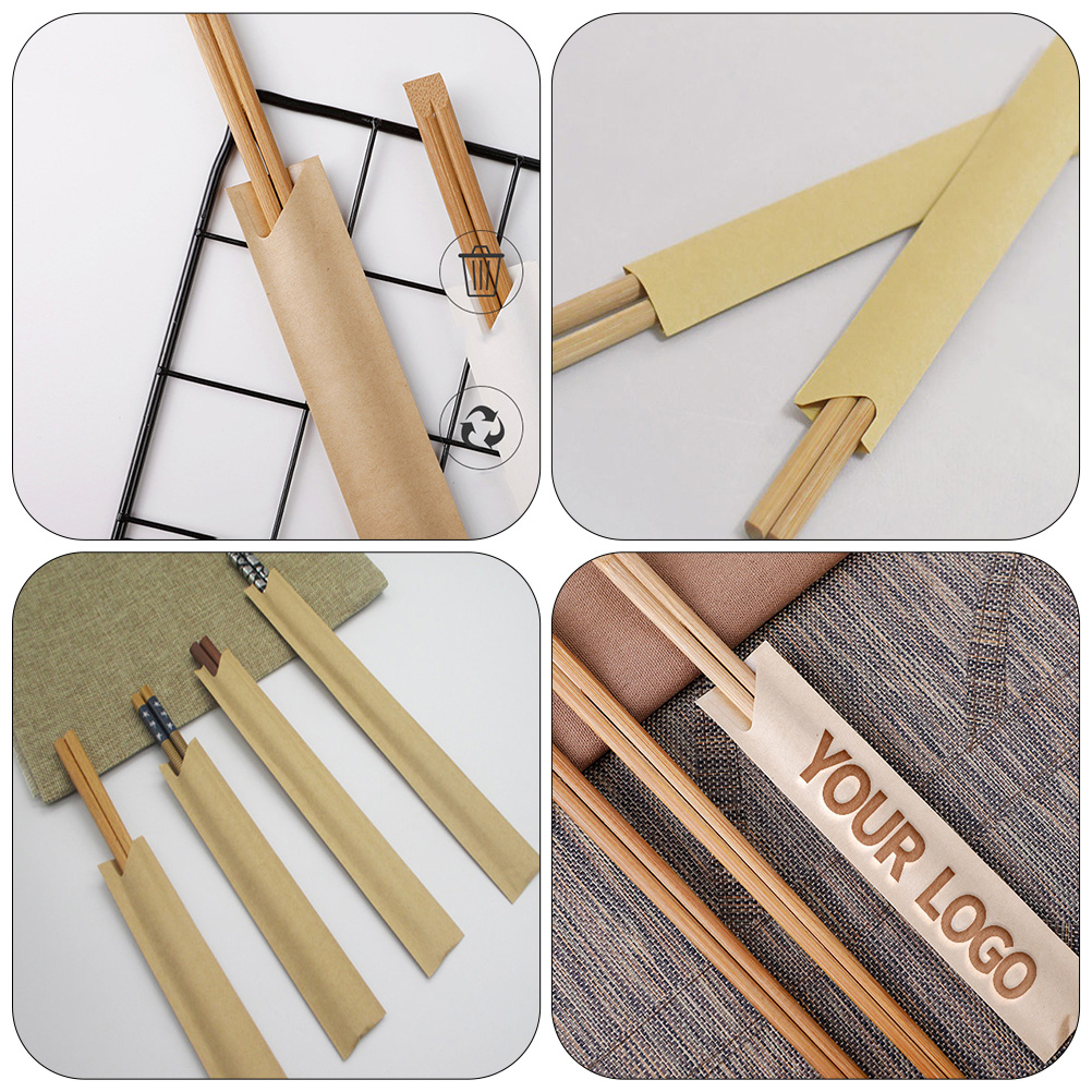 100Pcs Disposable Kraft Paper Chopstick Packing Ba... – Grandado