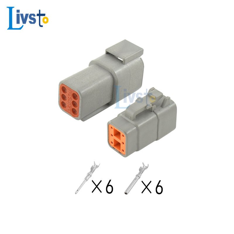 10 Set 6 Pin Way Deutsch DTM Waterproof Connector ... – Grandado