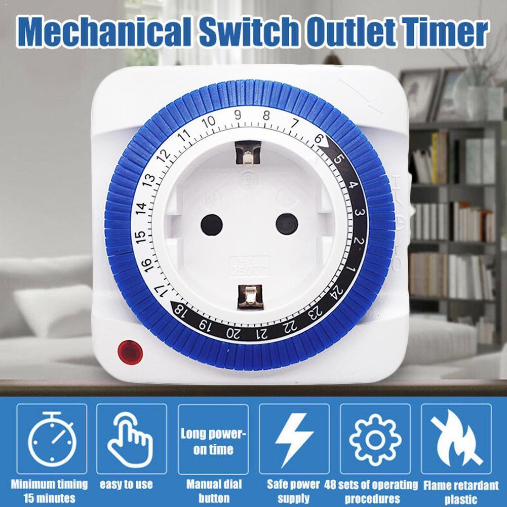 Newest 24 Hours Mechanical Timer Socket Switch Ele... – Grandado