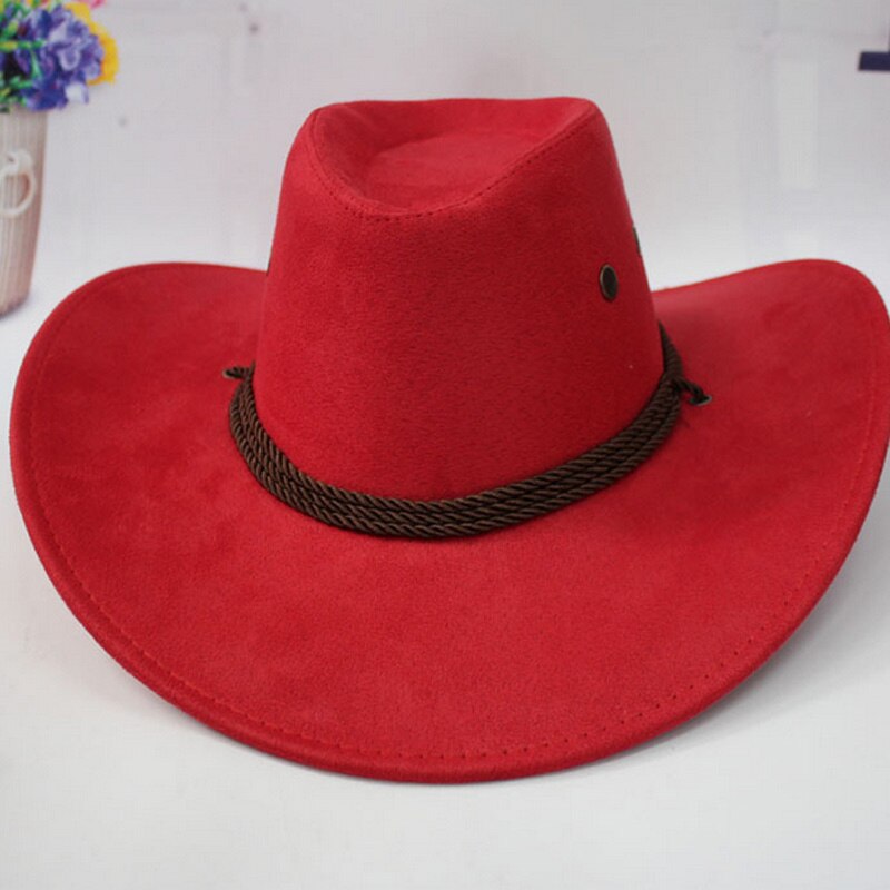 Western Cowboy Hat Men Riding Cap Accessory Wide B... – Vicedeal