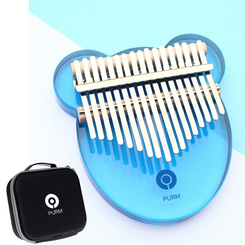 PURM Blue Crystal 17 key Kalimba Acrylic Thumb Pia... – Grandado