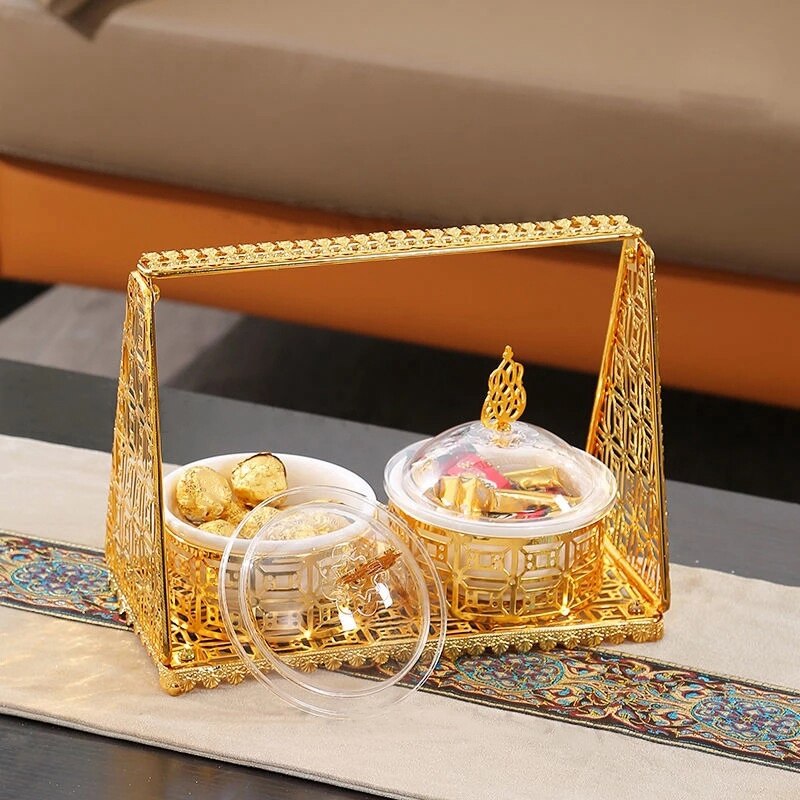 Snack Storage Box High-End Grid Fruit Basket Coffe... – Grandado