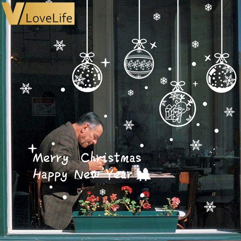 Merry Christmas Happy Year Wall Art Removable Home... – Vicedeal