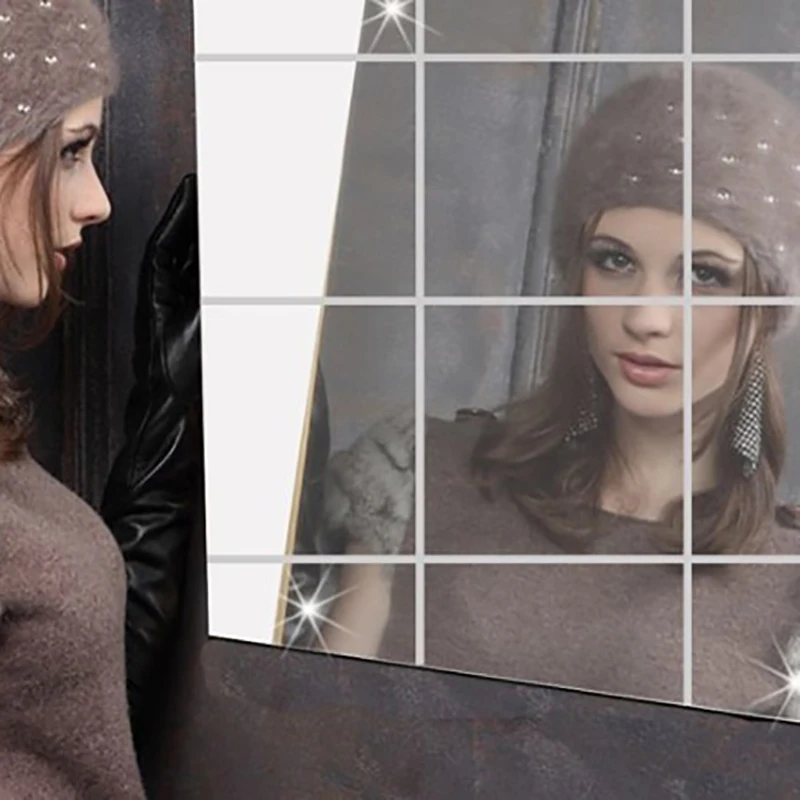 1 Set 6/9/16pcs 15cm X 15cm Self Adhesive Mirror F... – Grandado