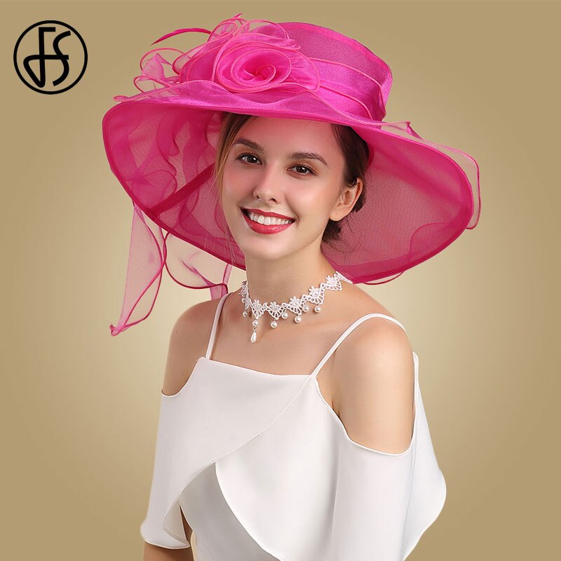 Fs Vrouwen Zomer Zon Hoeden Organza Bloem Opvouwba... – Grandado