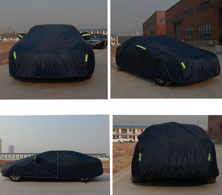 Universal Black Waterdichte Volledige Auto Covers ... – Grandado