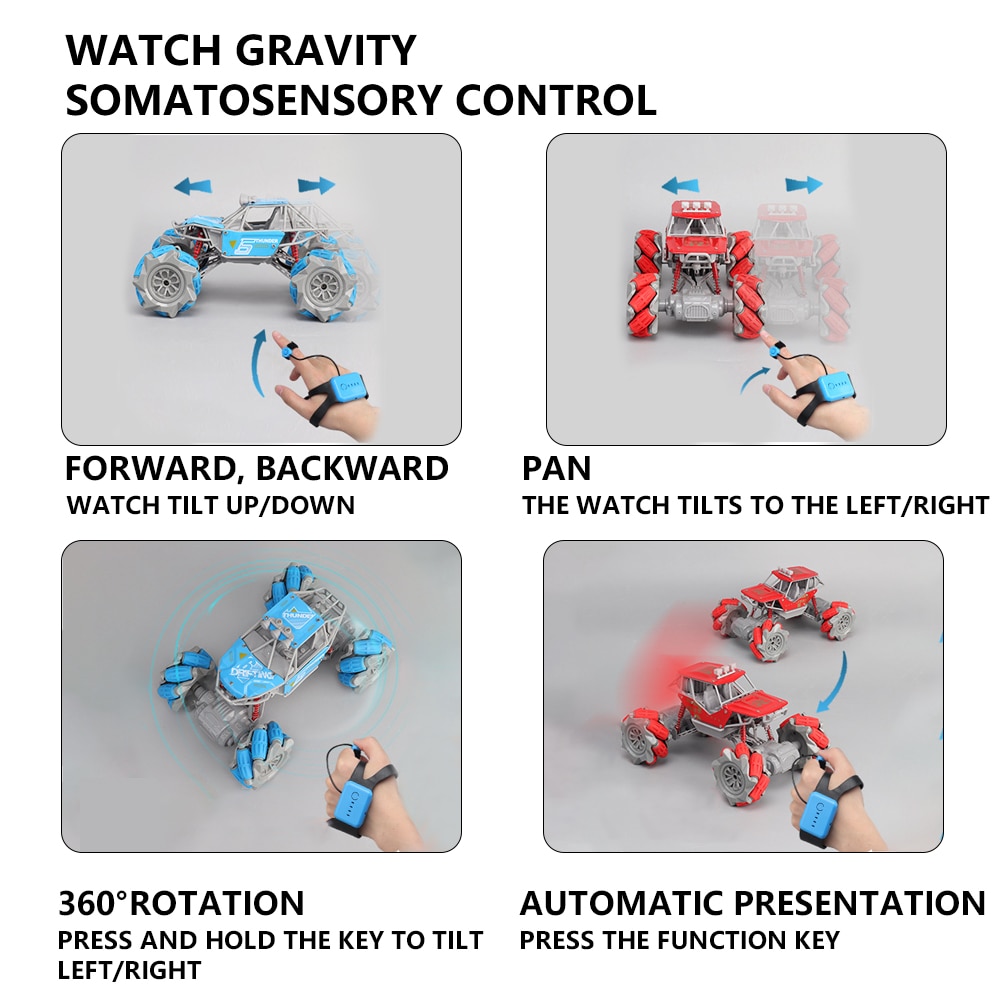 Remote Control Stunt Car RC Toy Gesture Induction ... – Vicedeal