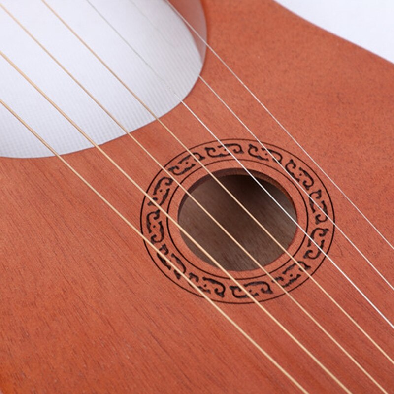 7-String Lyre Harp Strings Solid Mahogany Wood Str... – Grandado