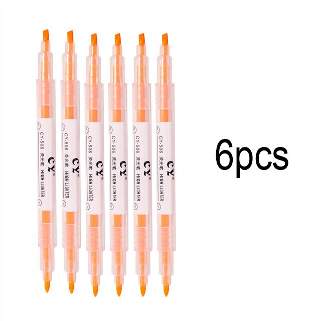 6 Colors School Highlighter Pen Highlighters marke... – Grandado
