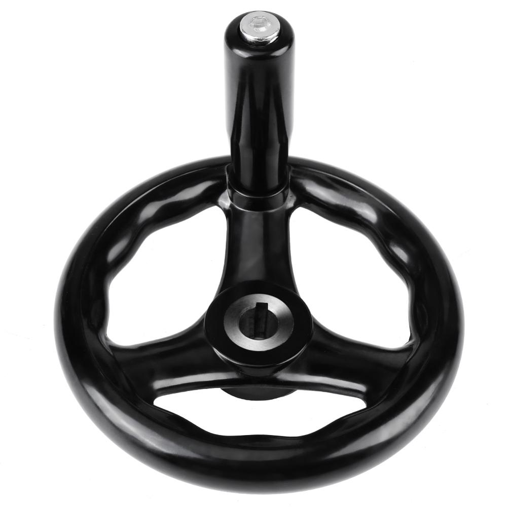 Lathe Milling Machine Hand Wheel 3-spoke Black Pla... – Vicedeal