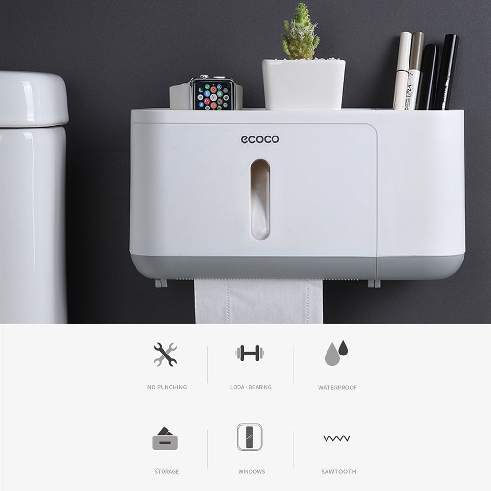 Ecoco Papieren Handdoek Dispenser Doos Wandmontage... – Grandado