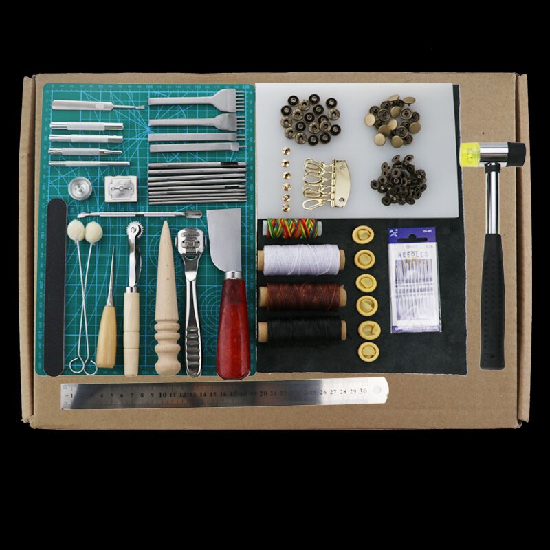 L29 68pcs Complete Leather Craft Tool Sets DIY Cra... – Grandado