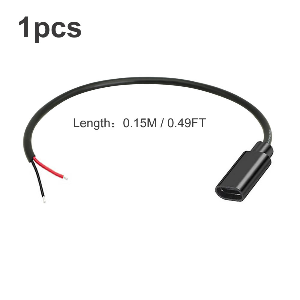 Type C Female Pigtail 2 Wire Extension Cable, 5V 2... – Grandado